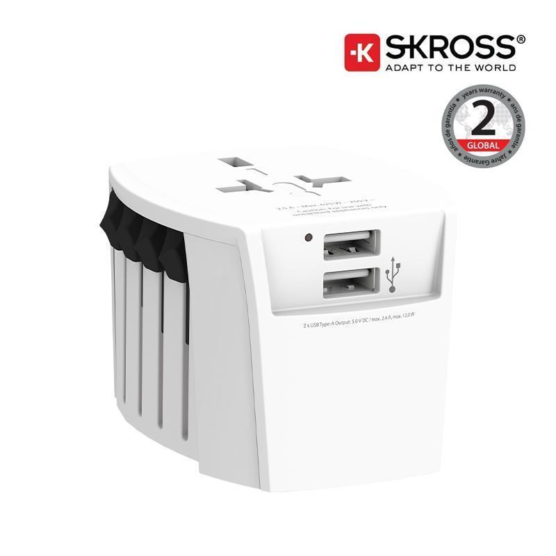 SKROSS World Travel Adapter MUV USB 2A | Langhoff