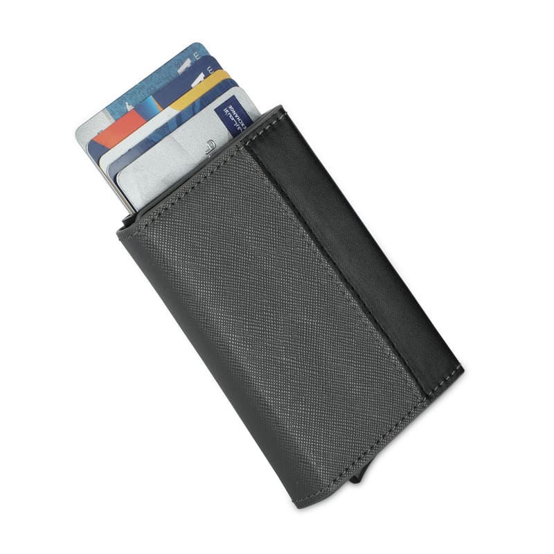TORINO - SANTHOME RFID Sliding Card Holder - Dark Grey | Langhoff