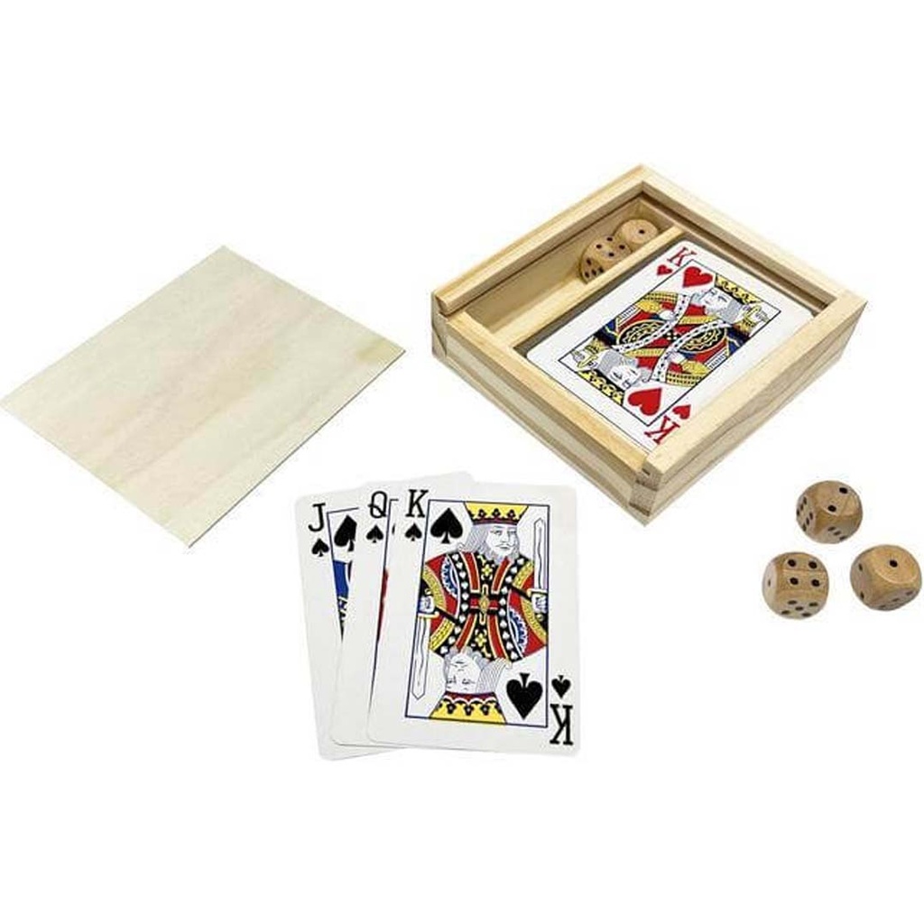 VIGO -eco-neutral 2-in-1 Wooden Games Box | Langhoff